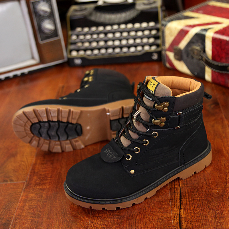 Custom logo motorcycle work boots for men