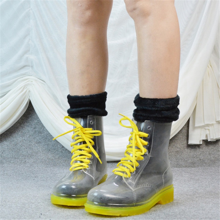 Wholesale pvc transparent rain boots